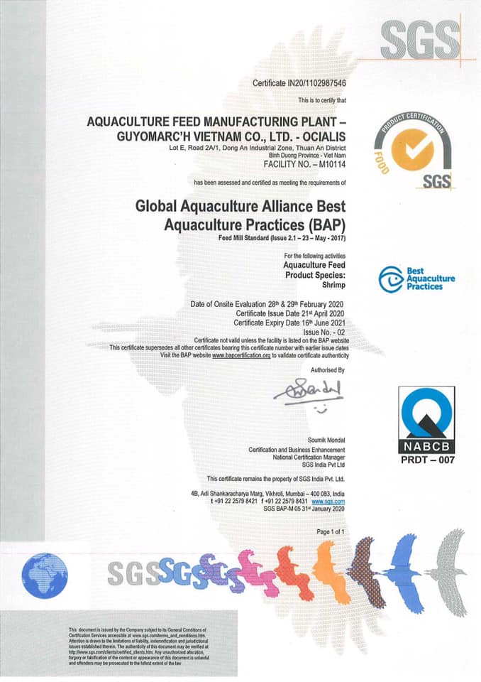 ADM Animal Nutrition Vietnam receives BAP (Best Aquaculture Practices ...