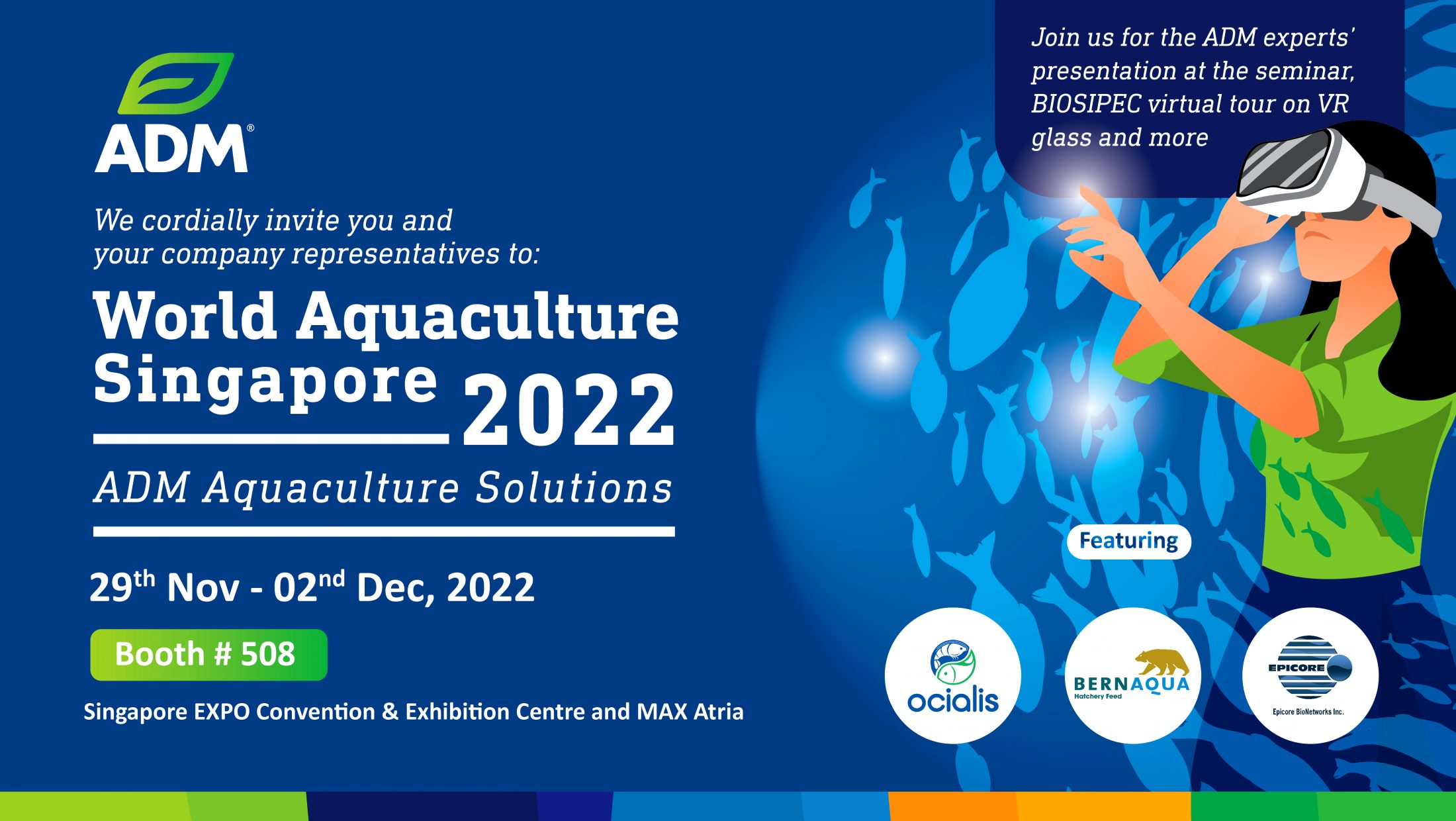 ADM PARTICIPATES IN WORLD AQUACULTURE SINGAPORE 2022 - Ocialis